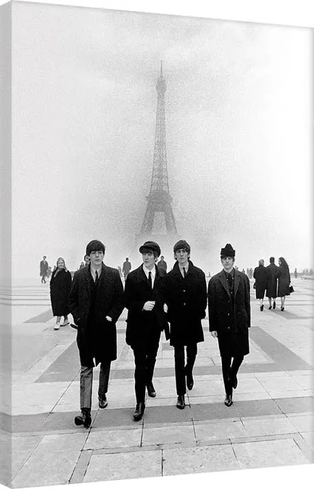 Obraz na plátně The Beatles - Paris, (60 x 80 cm)