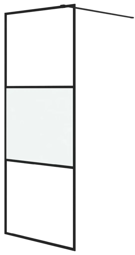 vidaXL Sprchová zástěna walk-in 80 x 195 cm napůl mléčné ESG sklo