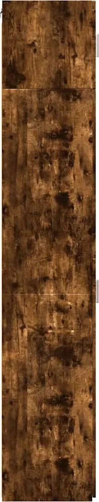 Úzká úložná skříňka kouřový dub 50x42,5x225 cm kompozitní dřevo 3281305