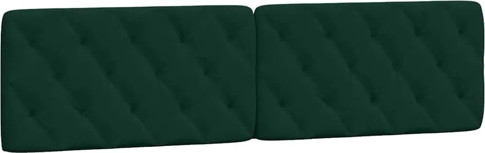 Postel s matrací tmavě zelená 200 x 200 cm samet 3208679