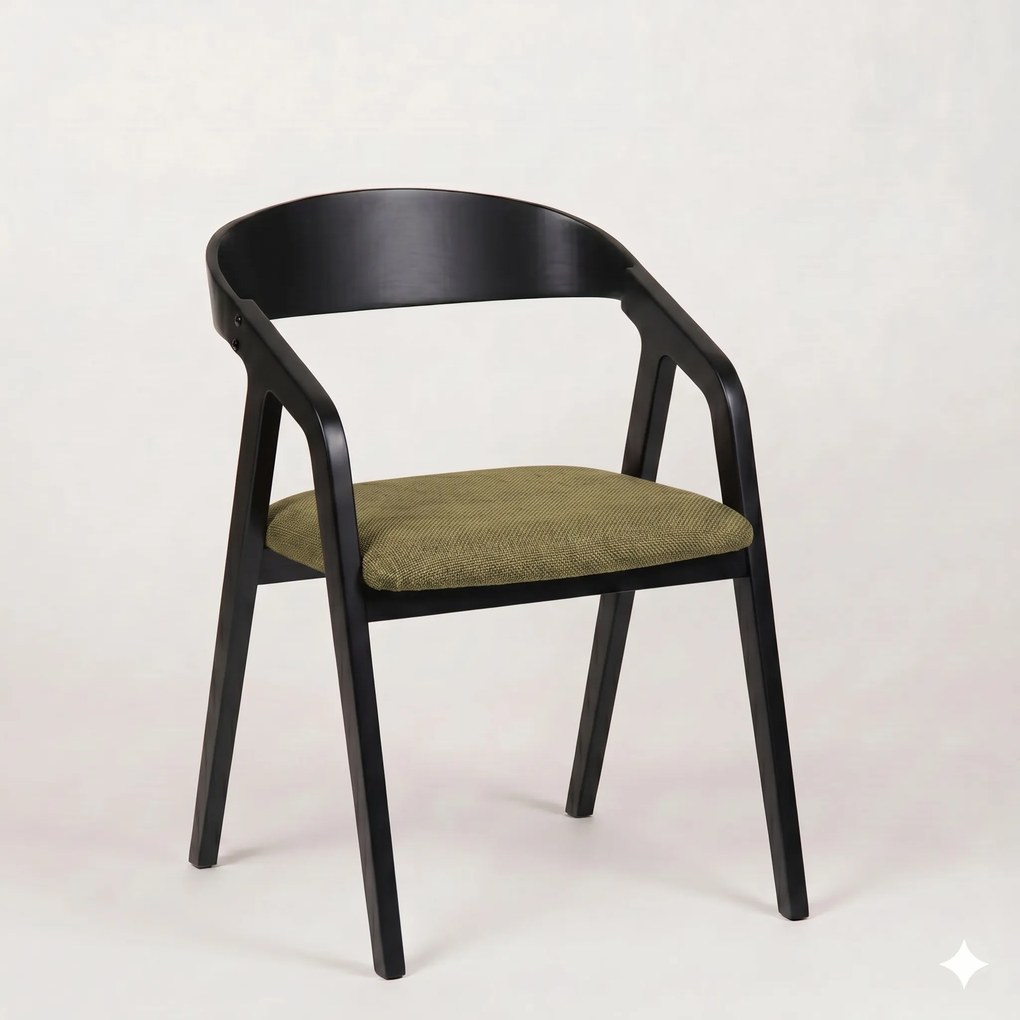 Stima Křesílko FRAME černá / látka LUX zelená 18