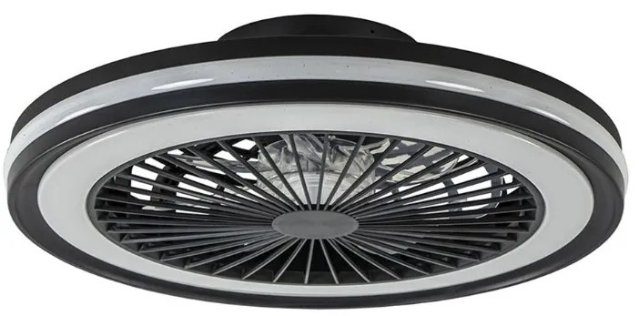 Mantra Gamer Big, ventilátor se svítidlem LED 60W RGBW, dálkový ovladač, černá, průměr 55,6cm