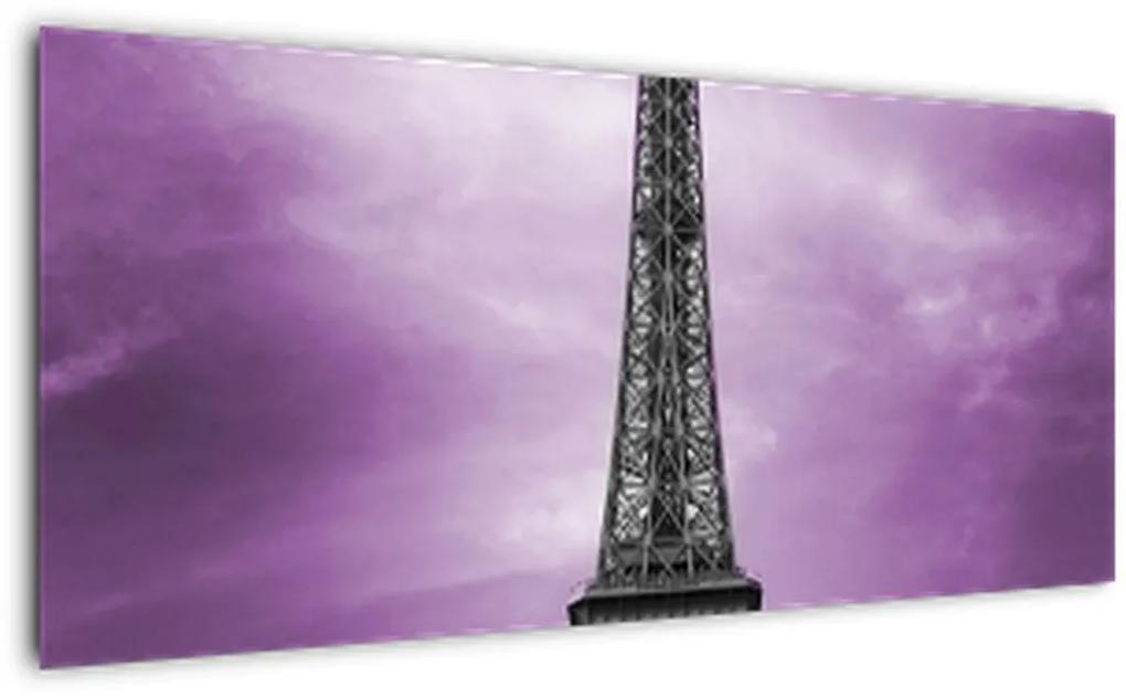 Abstraktní obraz Eiffelovy věže - obraz (100x40cm)