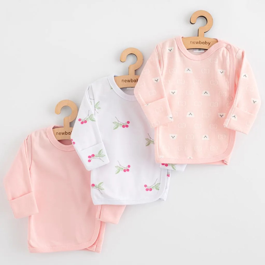 Kojenecká košilka New Baby Classic II 3ks girl, vel. 56 (0-3m)
