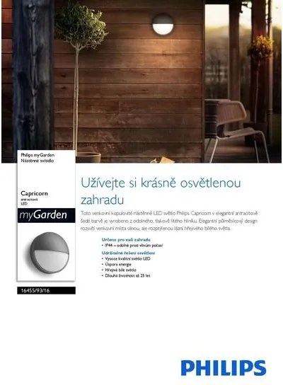 PH 16455/93/16 Capricorn SVÍTIDLO VENKOVNÍ 16455/93/16 - Philips (915005192801)