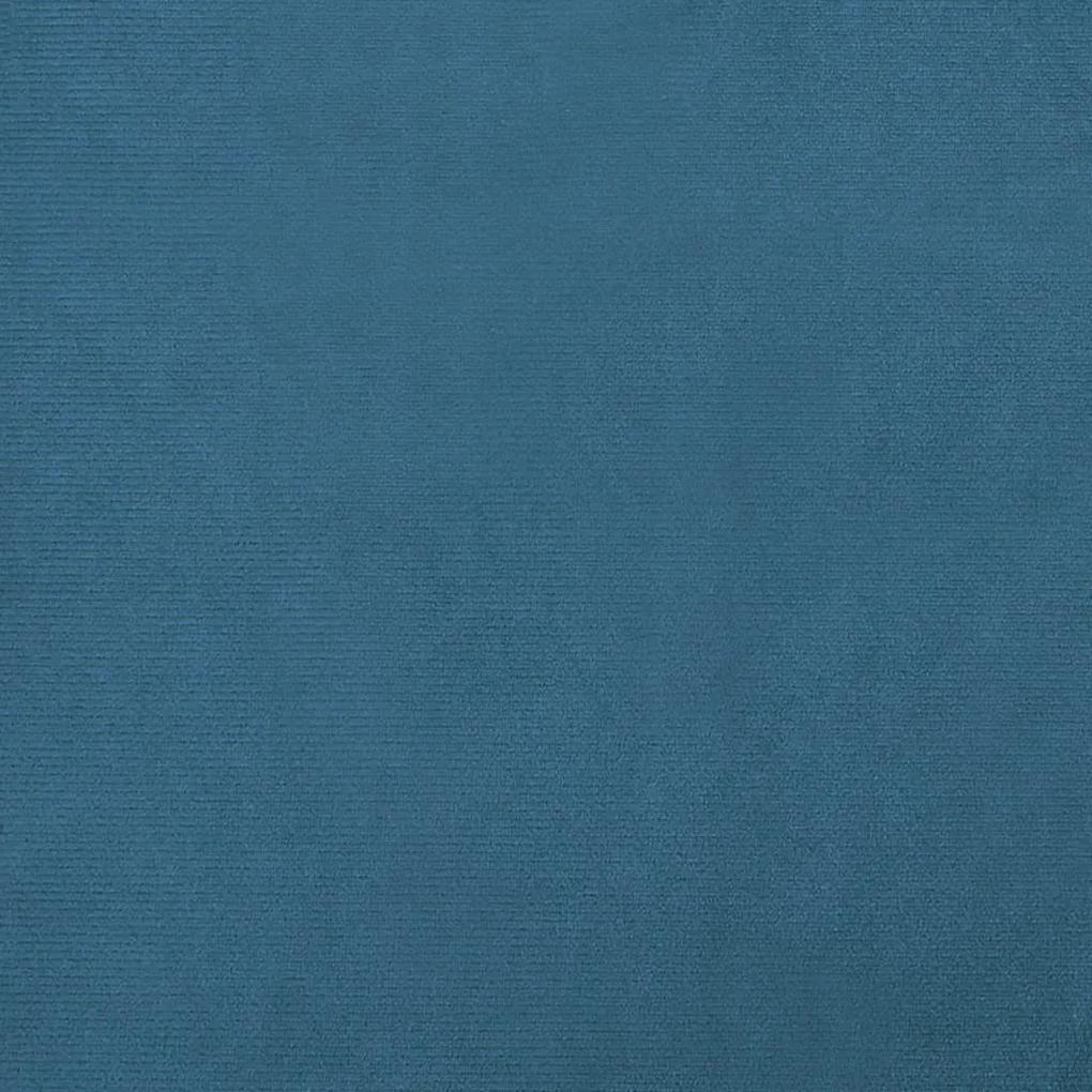 vidaXL Dětská pohovka s podnožkou 100 x 50 x 30 cm samet [3196407] Barva: Tmavě šedá