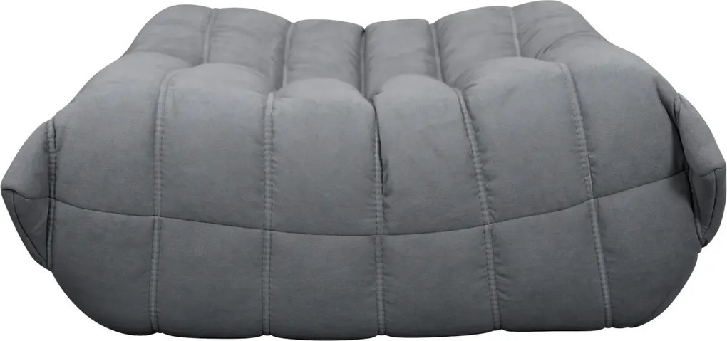 Taburet Nua 86 cm samet šedý