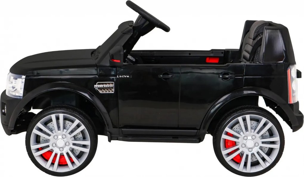 Ramiz Land Rover Discovery elektrické auto pro děti černé SUV + dálkové ovládání