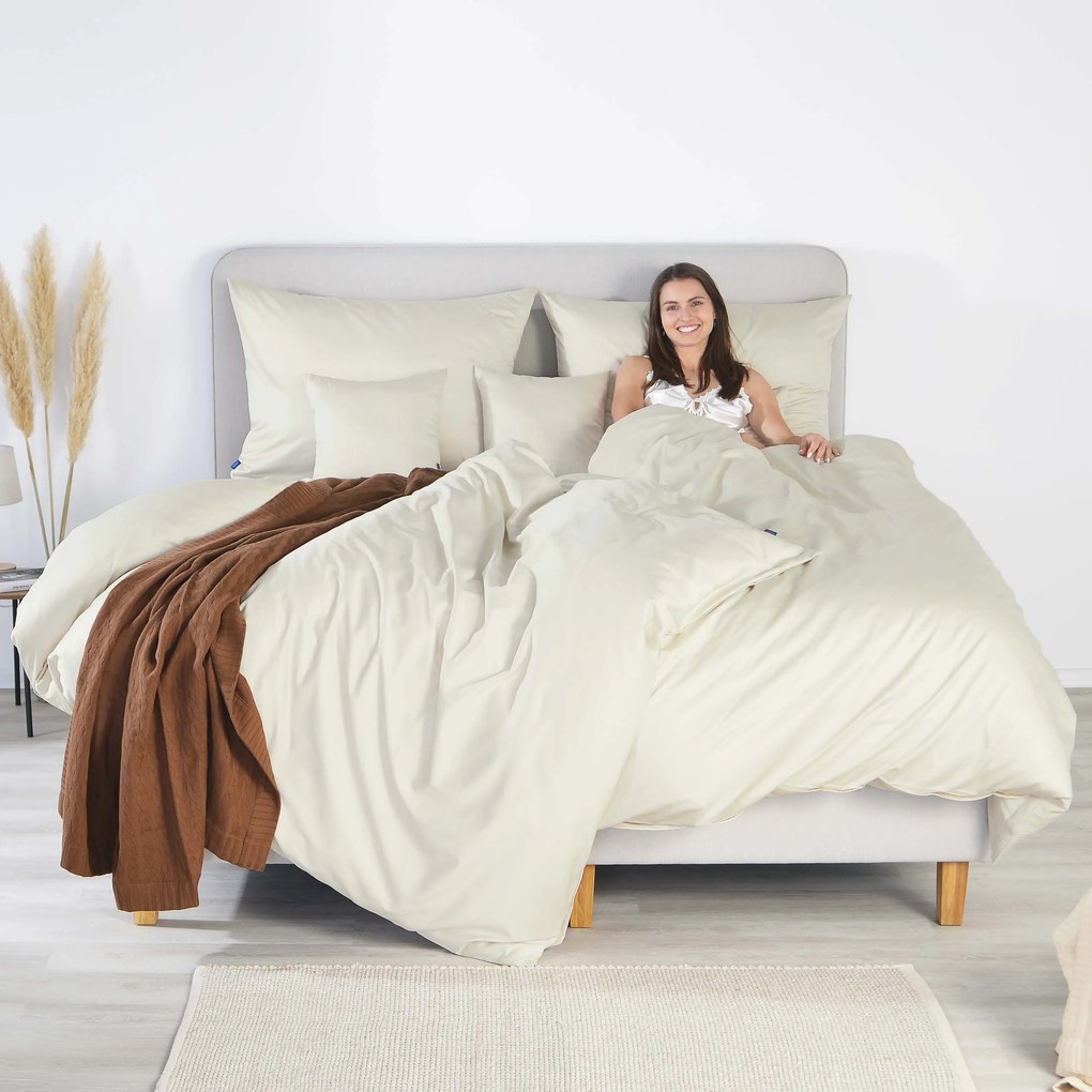 Saténové povlečení Pure Elegance - GOTS Velikost: 240 x 200 + 2 x 70 x 90