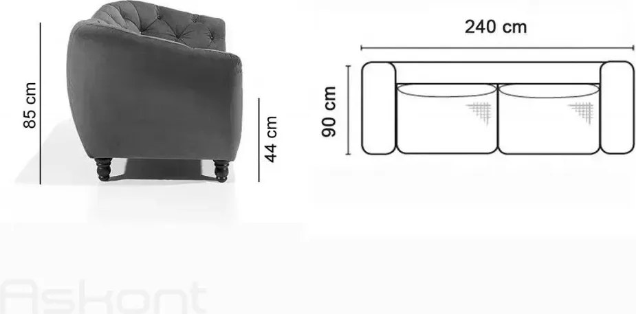 Askont Venezia: Pohovka 3M cream