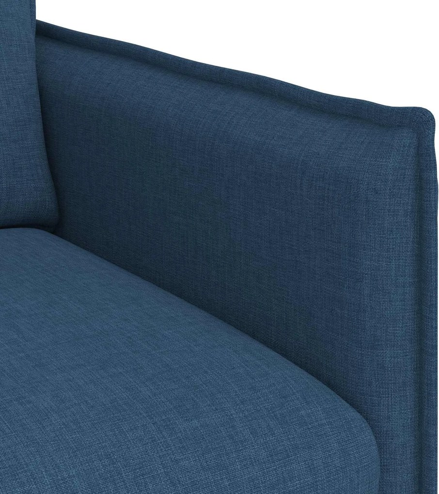 Set pohovek 2 ks Modrá Textil 3407529