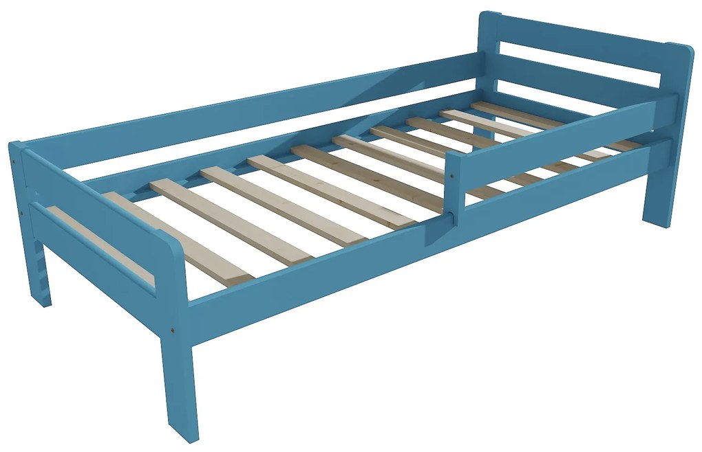 Vomaks Dětská postel se zábranou VMK002C KIDS Rozměr: 120 x 200 cm, Barva: barva modrá