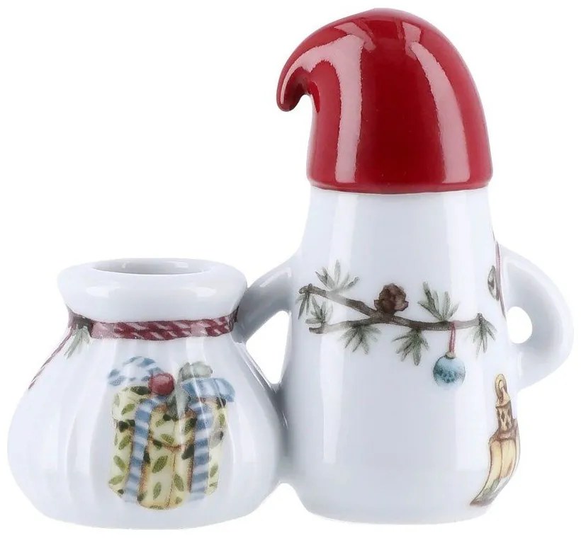 Keramický svícen s vánočním motivem Hammershøi Christmas Father Elf – Kähler Design