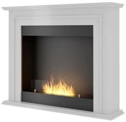 InFire - BIO krb 90x112,5 cm 3kW bílá