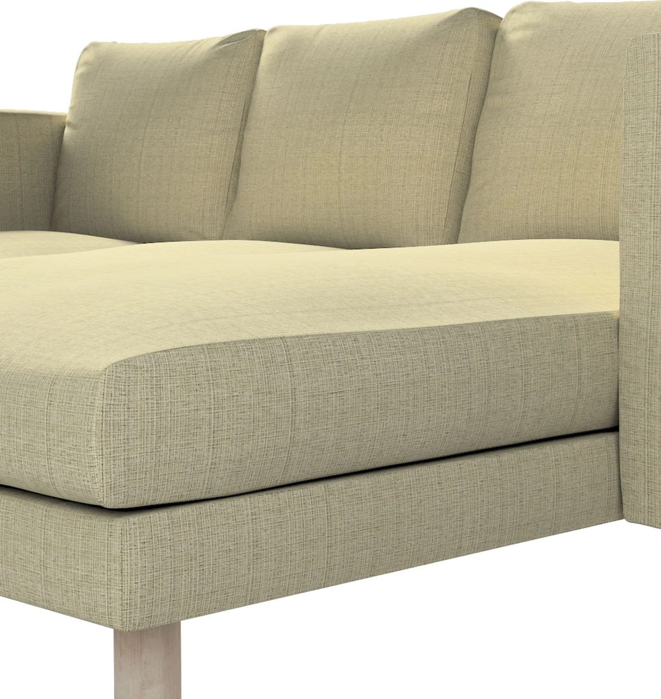 Potah na pohovku IKEA Norsborg 3-místná se šezlongem barva béžová látka pletený vzor