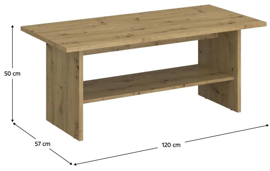 Konferenční stolek IRON (dub artisan). 1091512