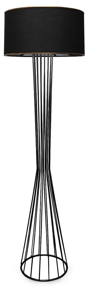 Designová stojanová lampa Fellini 155 cm černá