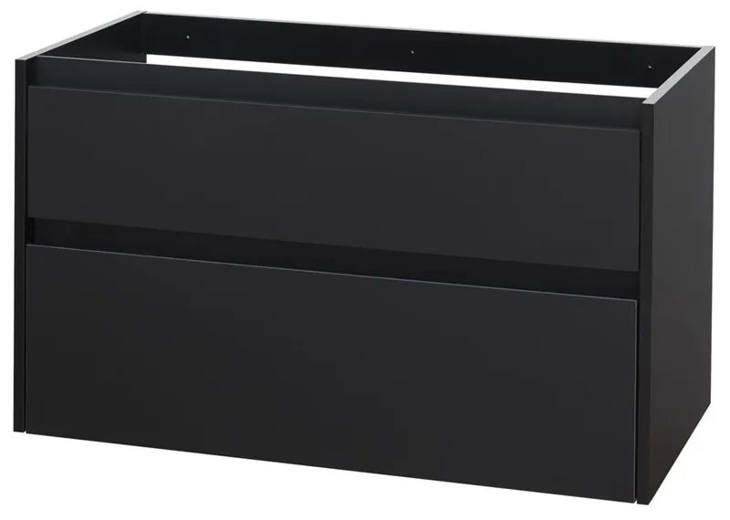 Mereo Mereo, Opto, koupelnová skříňka 101 cm, bílá, dub, bílá/dub, černá, CN942S