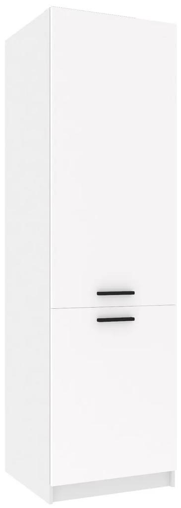 Vysoká kuchyňská skříňka Belini na vestavnou lednici 60 cm bílý mat  TOR SSL60/1/WT/WT/0/B1