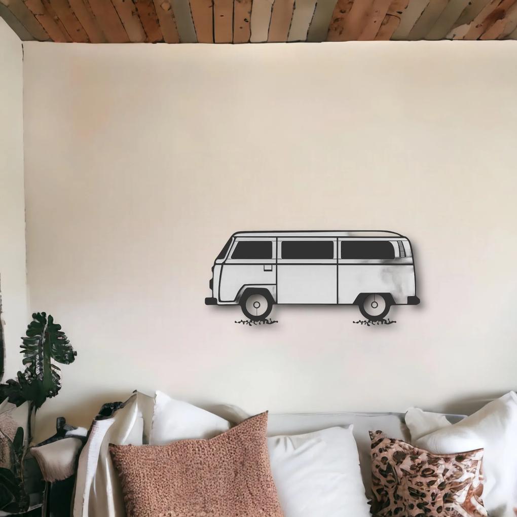 Samba Bus - kovový obraz na zeď Velikost: 100cm, Barva: Pink
