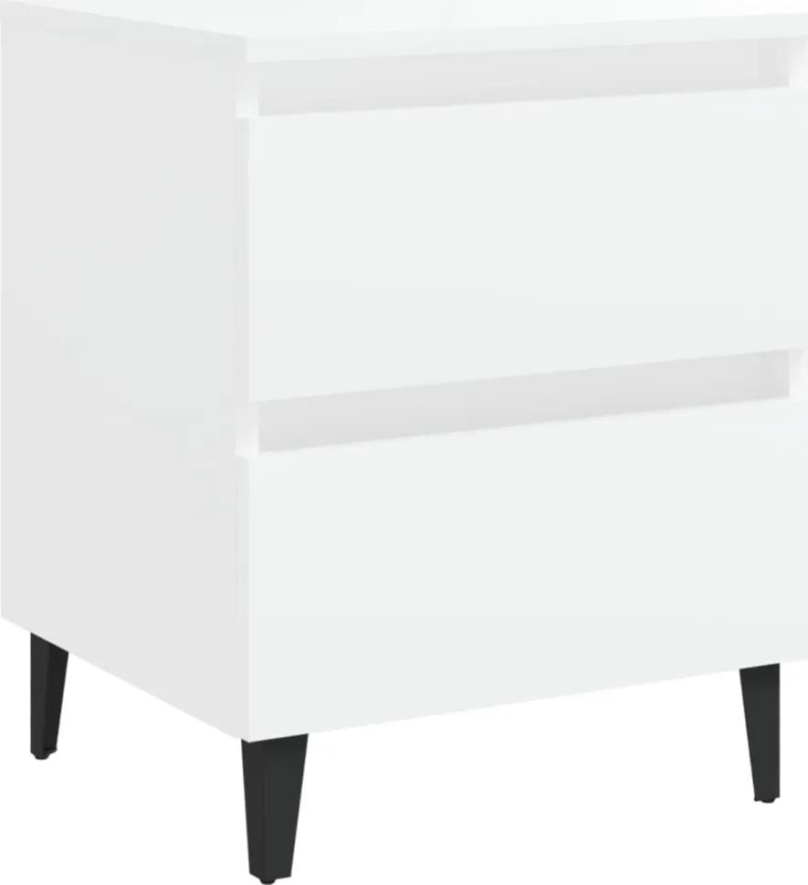 vidaXL Noční stolek 40 x 35 x 50 cm dřevotříska [805869] Barva: Betonová šedá