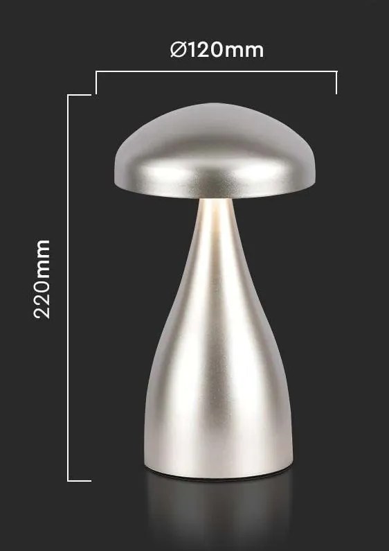 LED Solution Zlatá LED stolní nabíjecí lampa 220mm 1W