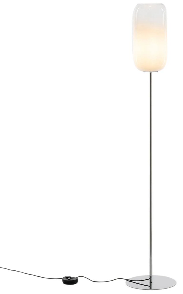 Artemide Gople stojací lampa bílá/stříbrná