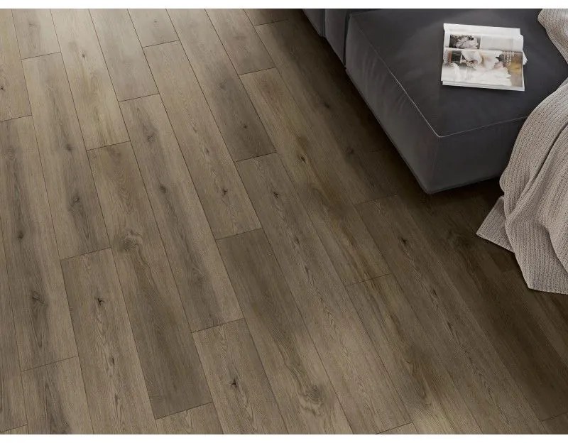 Mexen Perry, vinylová podlaha 1227 x 187 mm LVT Dryback 2,5 mm, PVC podklad, 4stranná V-drážka, dub, F1321-1227-187-255-4V1-01