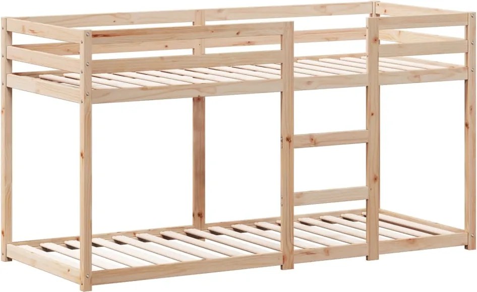 Patrová postel bez matrace 90 x 190 cm masivní borové dřevo 3282005