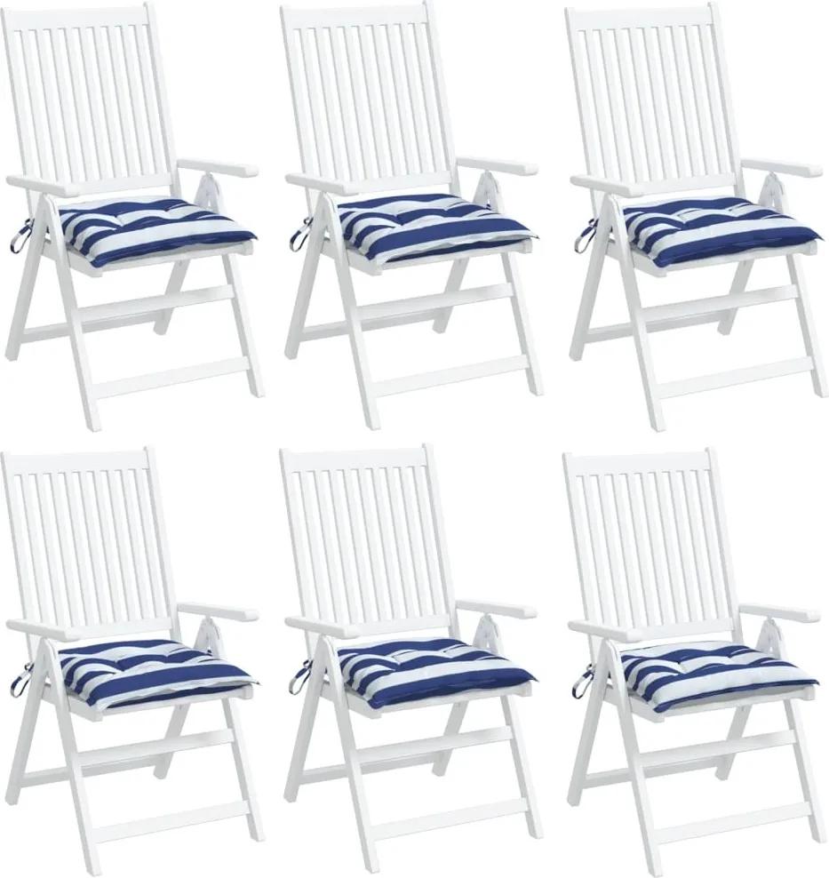 vidaXL Podušky na židli 6 ks 40 x 40 x 7 cm látka oxford [361488] Barva: Růžová