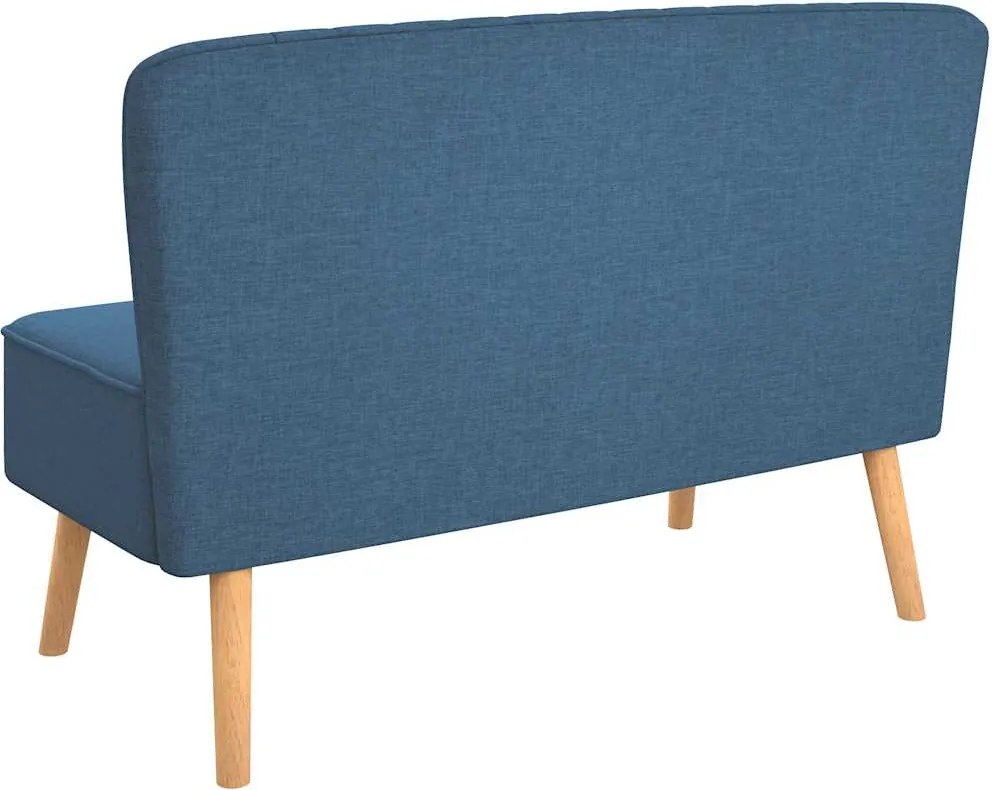 Pohovka textil 117 x 55,5 x 77 cm modrá 244072