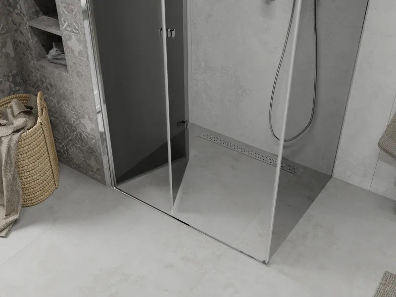 Mexen Lima sprchový kout 80x70cm, 6mm sklo, chromový profil-šedé sklo, 856-080-070-01-40