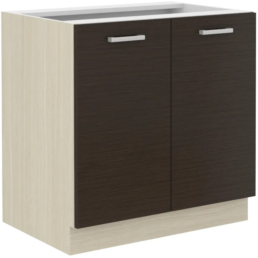 Kuchyňská skříňka Christo 80ZL-2F-BB dub ferrara/legno tmavé