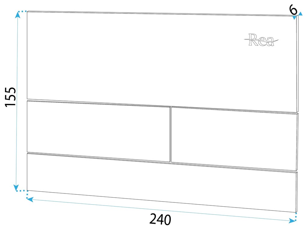 Rea T, ovládací tlačítko k podomítkovým systémům WC K011A-Q, bílé sklo, REA-E0052