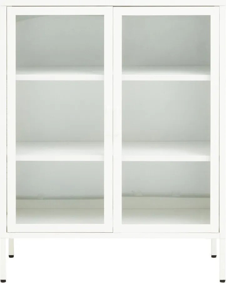 Bílá ocelová vitrína 80x102x40 cm Acier – Premier Housewares