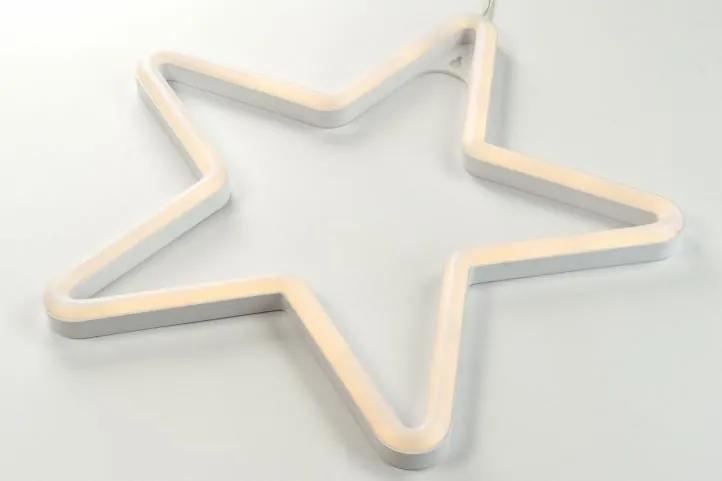 Nexos 57400 Vánoční dekorativní osvětlení - neonová hvězda - 120 LED teple bílá