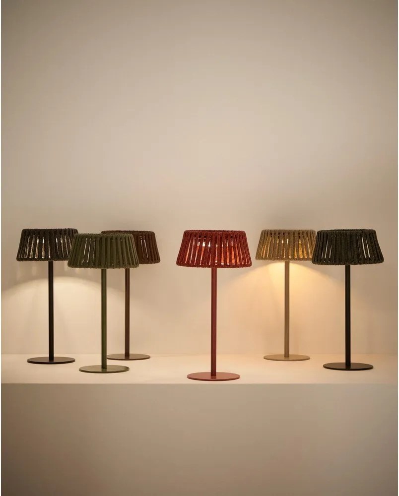 LED stolní /přenosné solární venkovní svítidlo (výška 30 cm) Aldet – Kave Home