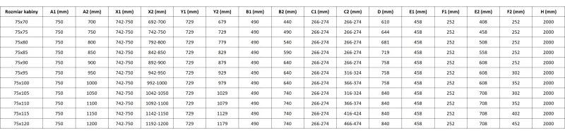 Mexen Lunar, L Duo výklopný sprchový kout 75 x 70 cm, 8mm čiré sklo, bílý profil, 834L-075L-070P-20-00
