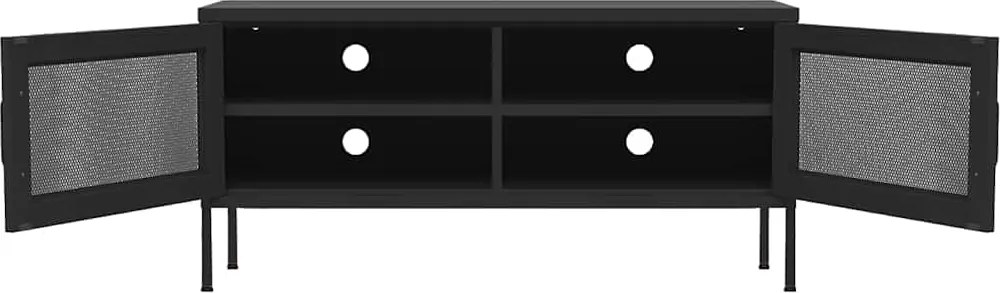 TV skříňka černá 105 x 35 x 50 cm ocel 336241