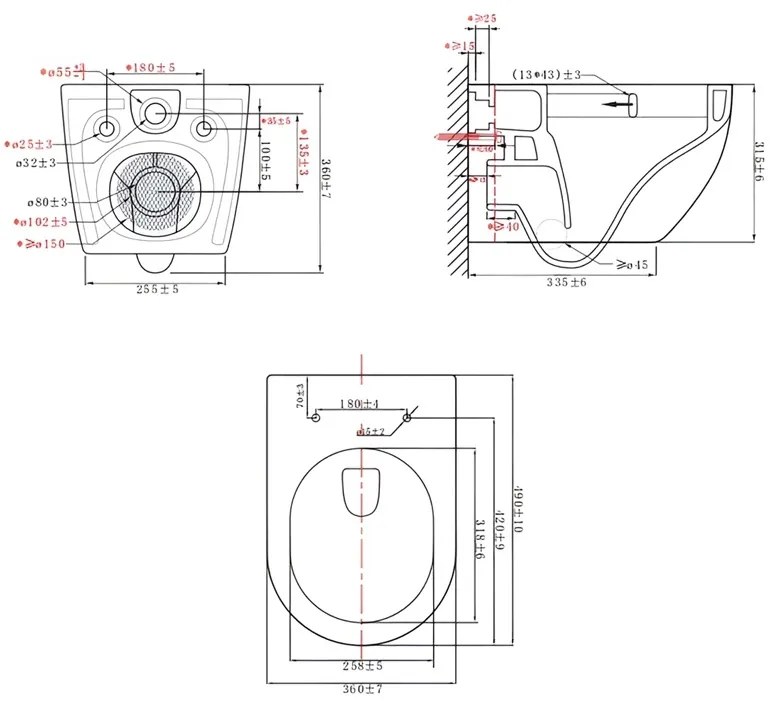 BPS-koupelny Závěsná WC mísa se SoftClose sedátkem , bílá