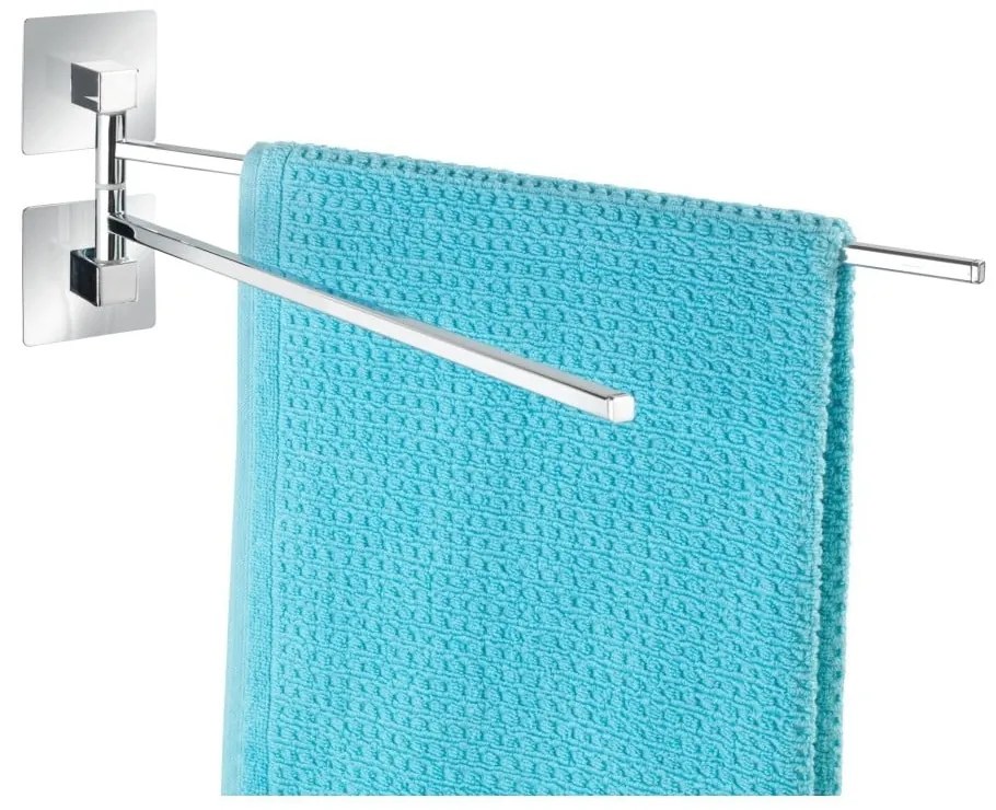 Samodržící dvojitá tyč na ručníky Wenko Quadro