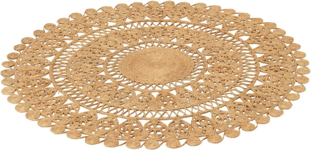 Přírodní kulatý jutový koberec Oriental Mandal - Ø 125 cm
