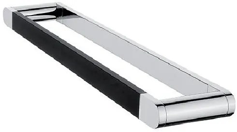 Nimco Nava - Držák ručníků, délka 45 cm, černý mat/ chrom NA 28046