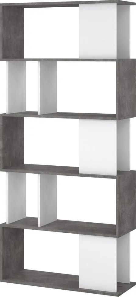 FALCO Regál Penta 735 beton/bílá
