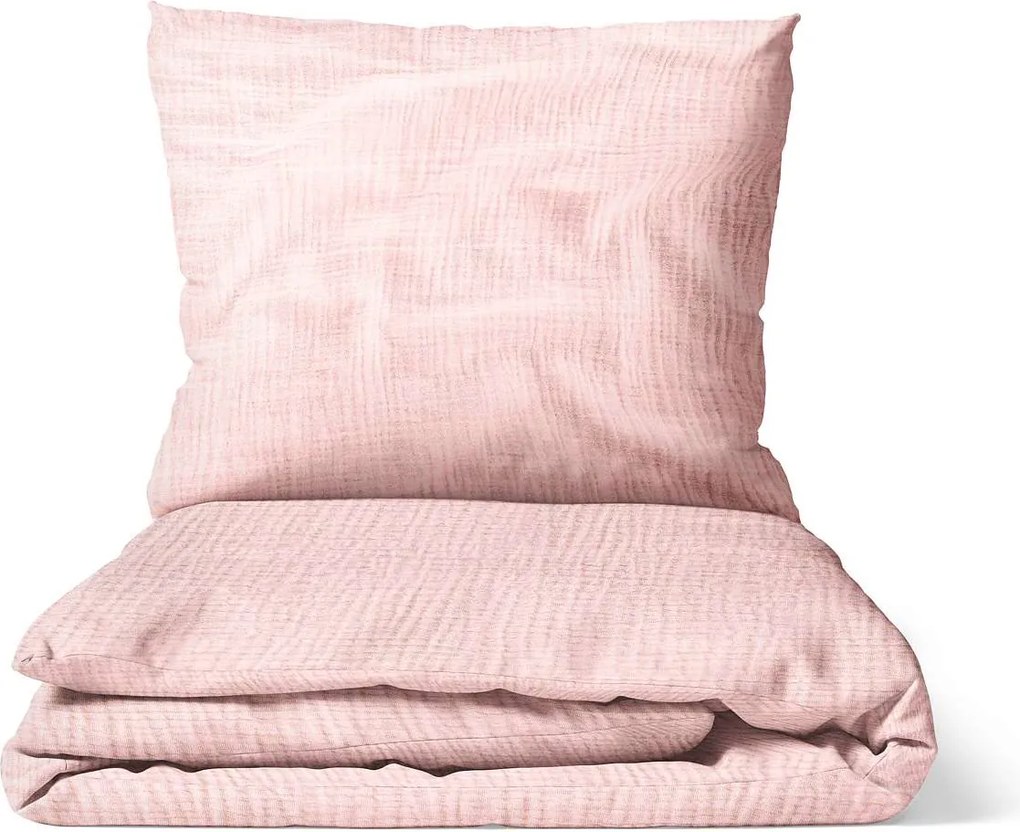 Mušelínové povlečení Old rosa Velikost: 140 x 220 + 70 x 90