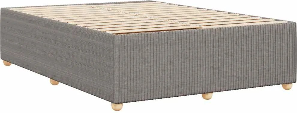 Rám postele bez matrace taupe 140 x 200 cm textil 3284946