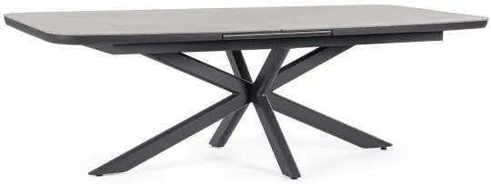BIZZOTTO Rozkládací jídelní stůl PASCAL 200-260x100 cm antracit