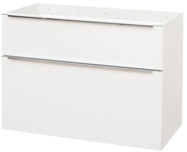 Mereo Mereo, Mailo, koupelnová skříňka 101 cm, bílá, dub, antracit, CN512S