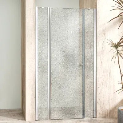 ALFA LINE II Chrom 115 Grape Sprchové dveře jednokřídlé s pevnými stěnami v rovině