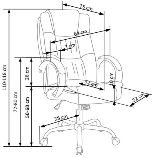 Kancelářská židle RELAX černá